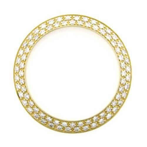 YG 14K Natural Diamond Bezel To Fit Rolex Datejust Or Date All Watch M ...